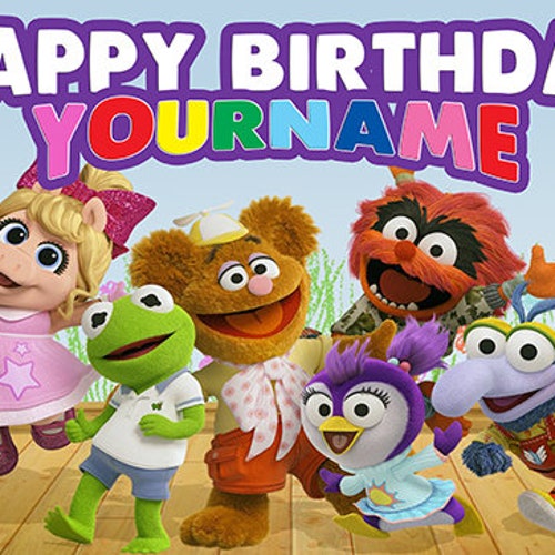Muppet Babies Banner Happy Birthday Banner Muppet Babies - Etsy