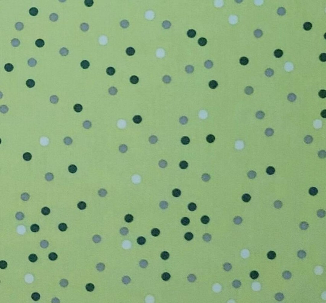 Aqua Fresca Multi Polka Dots Flowers Blue Green April Cornell Cotton ...