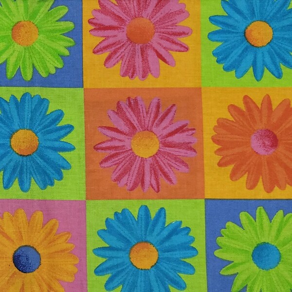 Neon Floral Fabric - Etsy