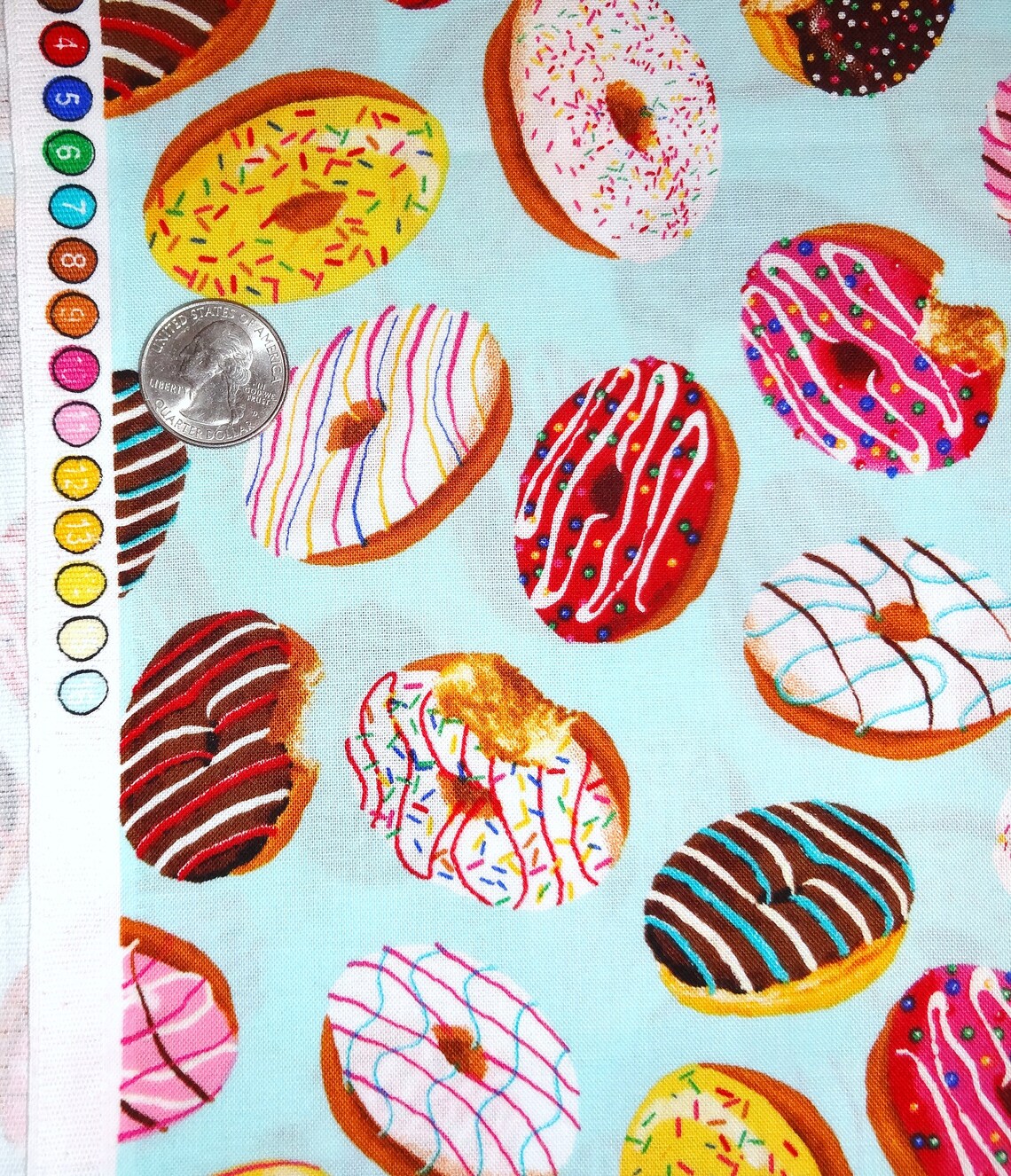 Donuts Doughnuts Pastries Sweets Hi-fashion Fabrics Cotton Quilt BTY by ...