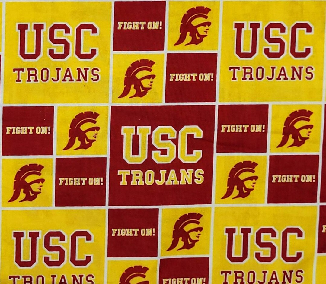 University of Southern California USC Trojans Licensed Block Cotton ...