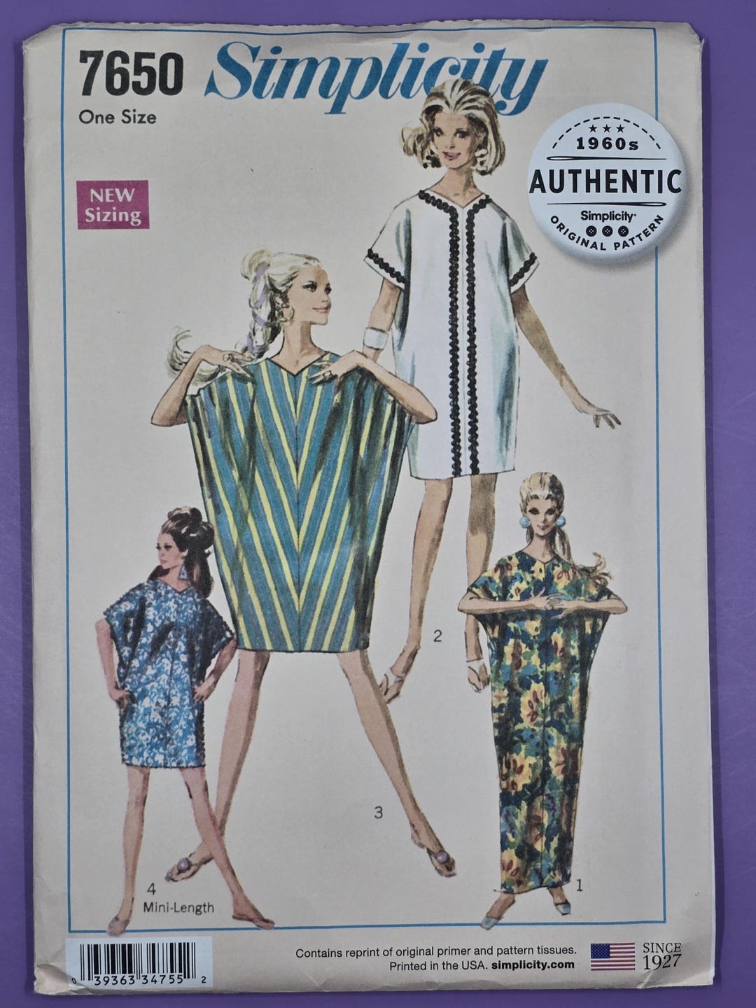 Simplicity Easy Sewing Pattern 7650 Kite Dress, Casual Loungewear, 3 ...