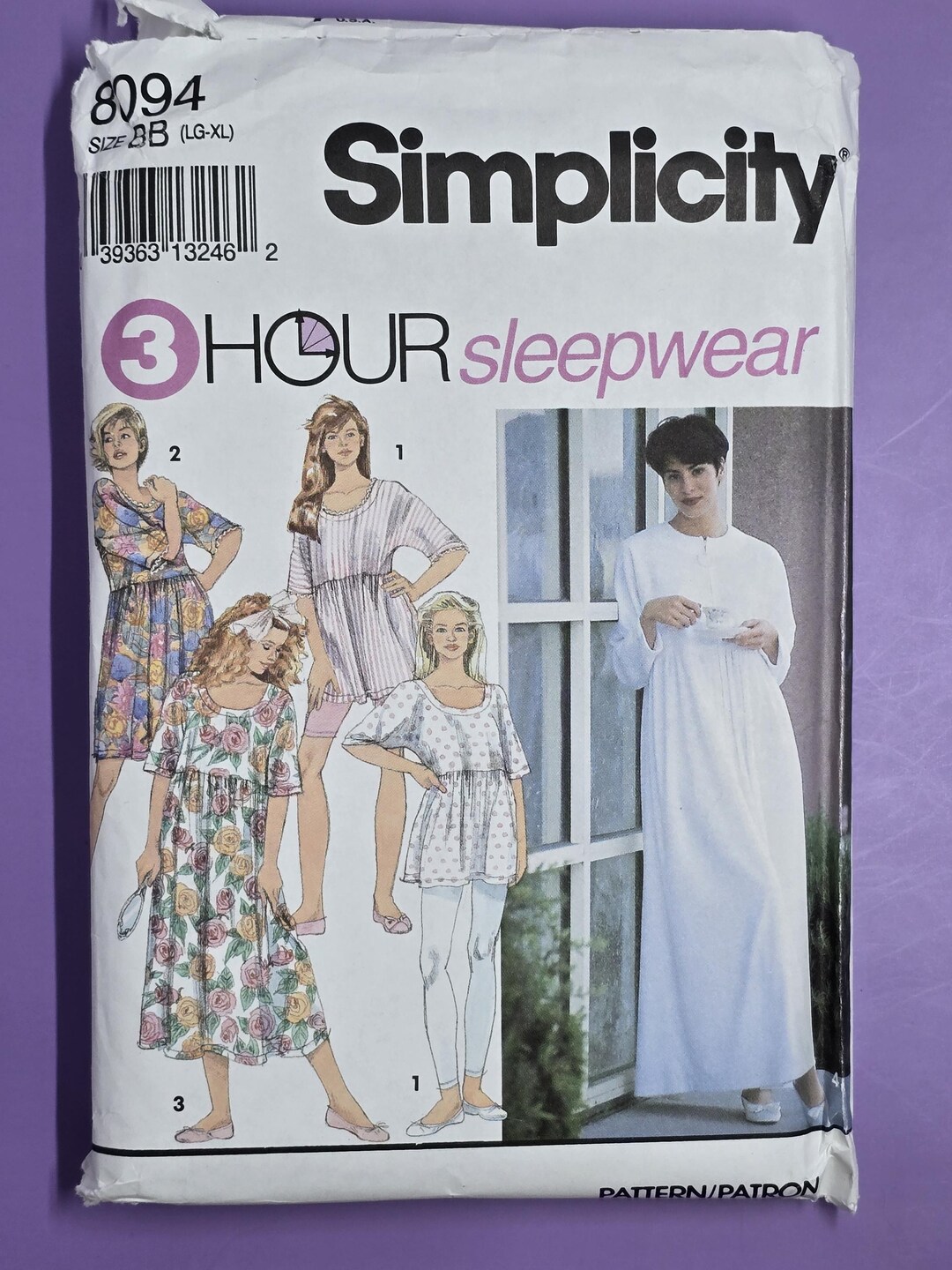 Simplicity 8094 / Vintage Sewing Pattern / Nightgown Robe Pajamas ...