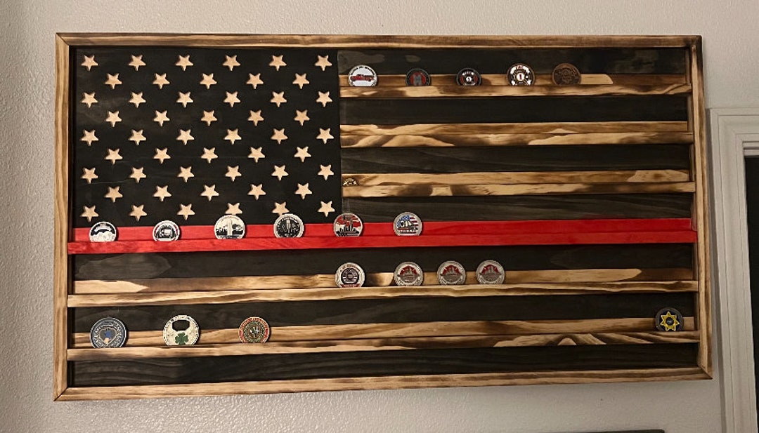 Challenge Coin Display Flag - Etsy