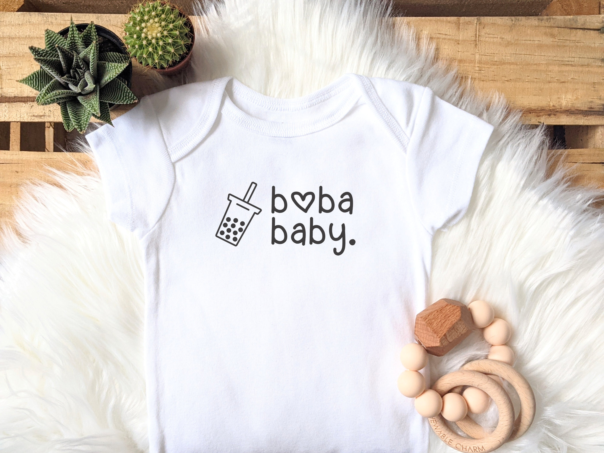Bubble Tea Boba Baby Onesie® Asian Drink on Onesie® Milk Tea - Etsy