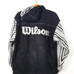 Vintage 90's WILSON Jacket Wilson Spellout Big Logo Embroider Wilson ...