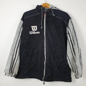 Vintage 90's WILSON Jacket Wilson Spellout Big Logo Embroider Wilson ...