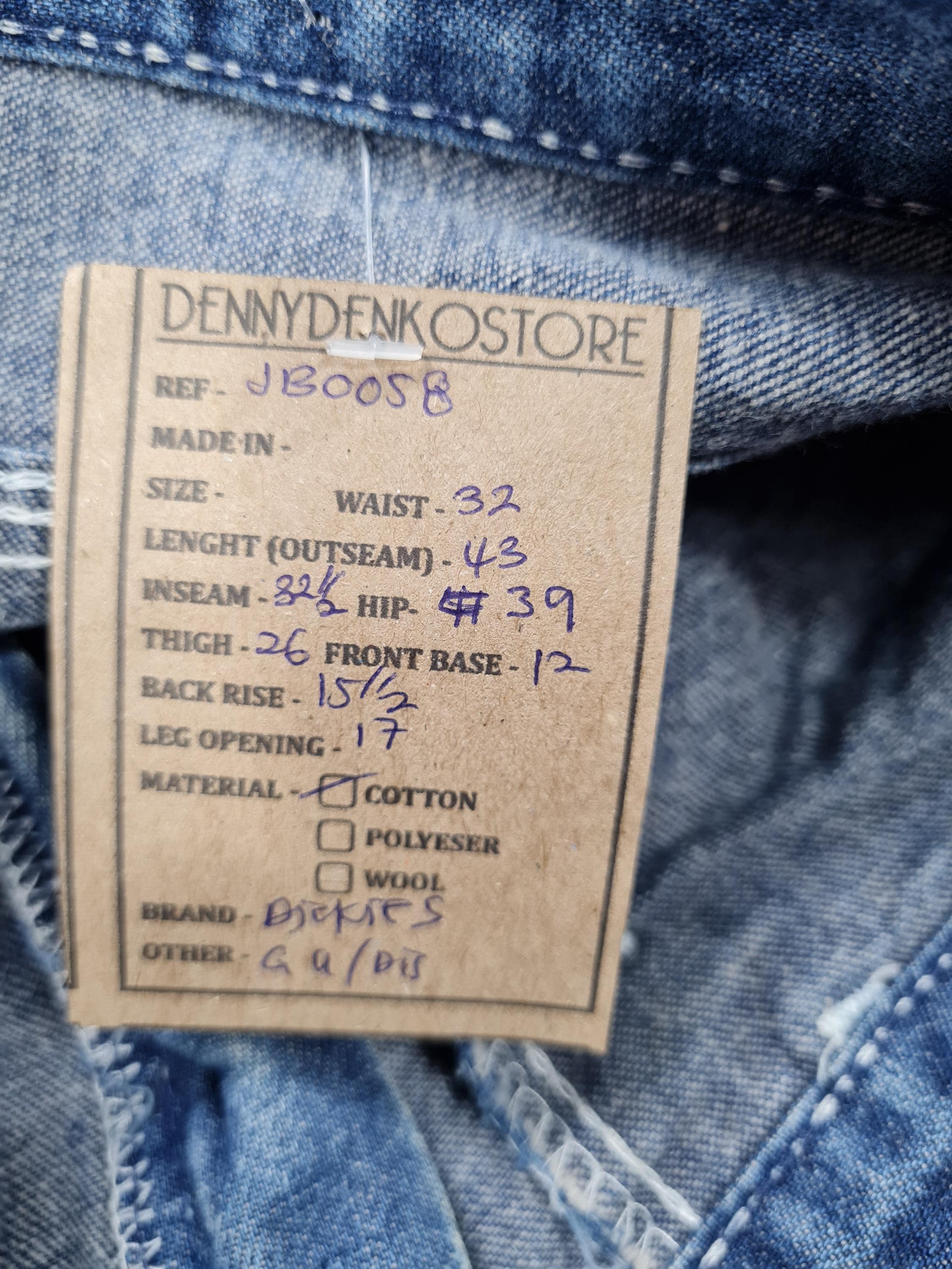 Vintage DICKIES Workers Talon Zipper Jeans Vintage Dickies Workwear ...