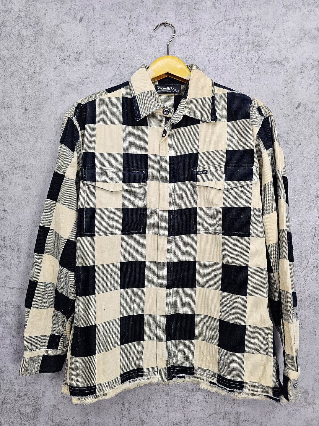 Vintage AIRWALK Jacket Airwalk Skaters Skateboard Jacket Airwalk Plaid ...