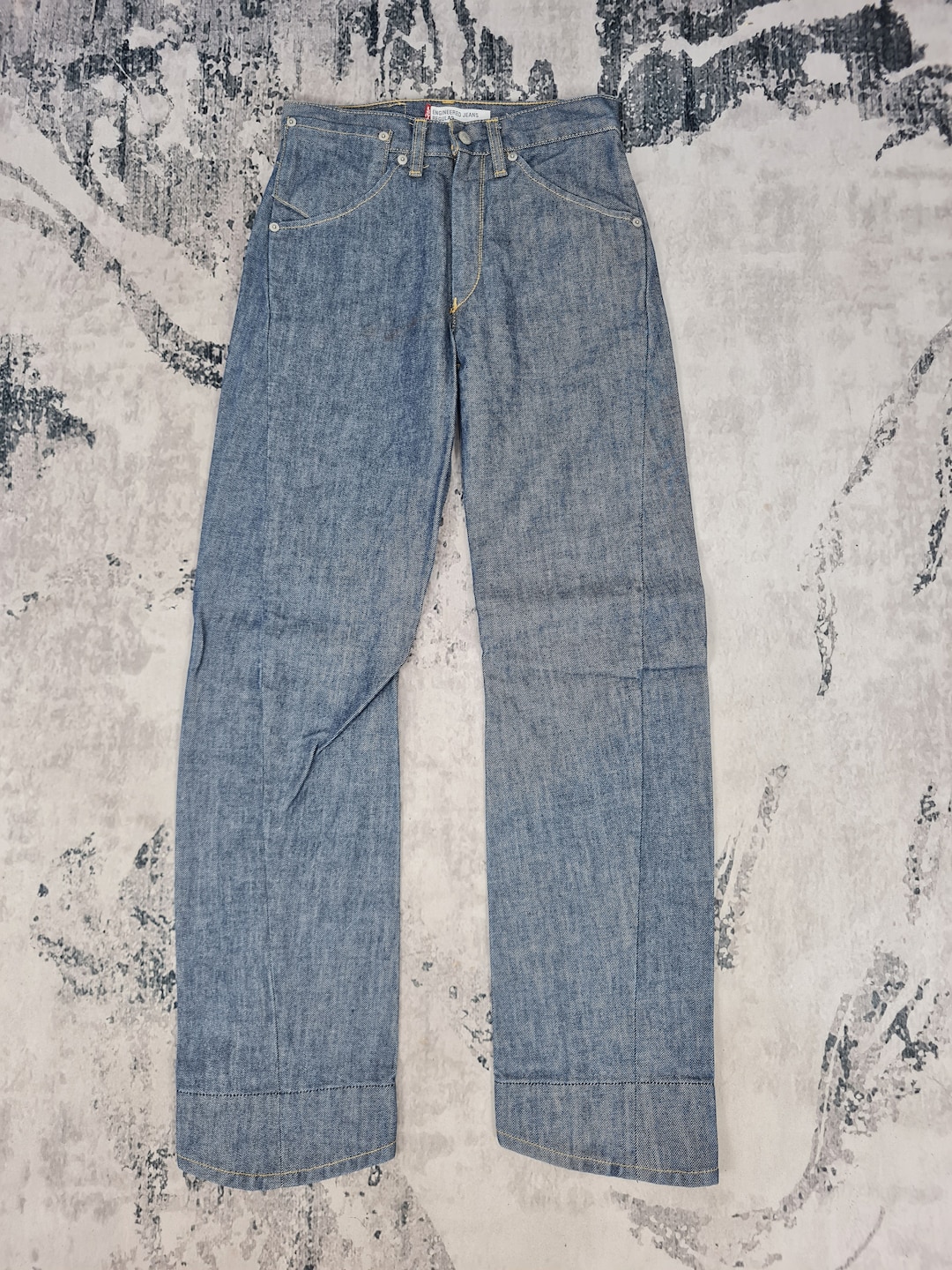 Vintage LEVIS Engineered Regular Fit Jeans Levis Twist Cut Dark Blue ...