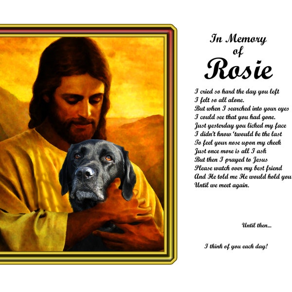 Jesus Picture With Dog - Etsy
