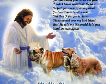 Jesus With Dog | Etsy