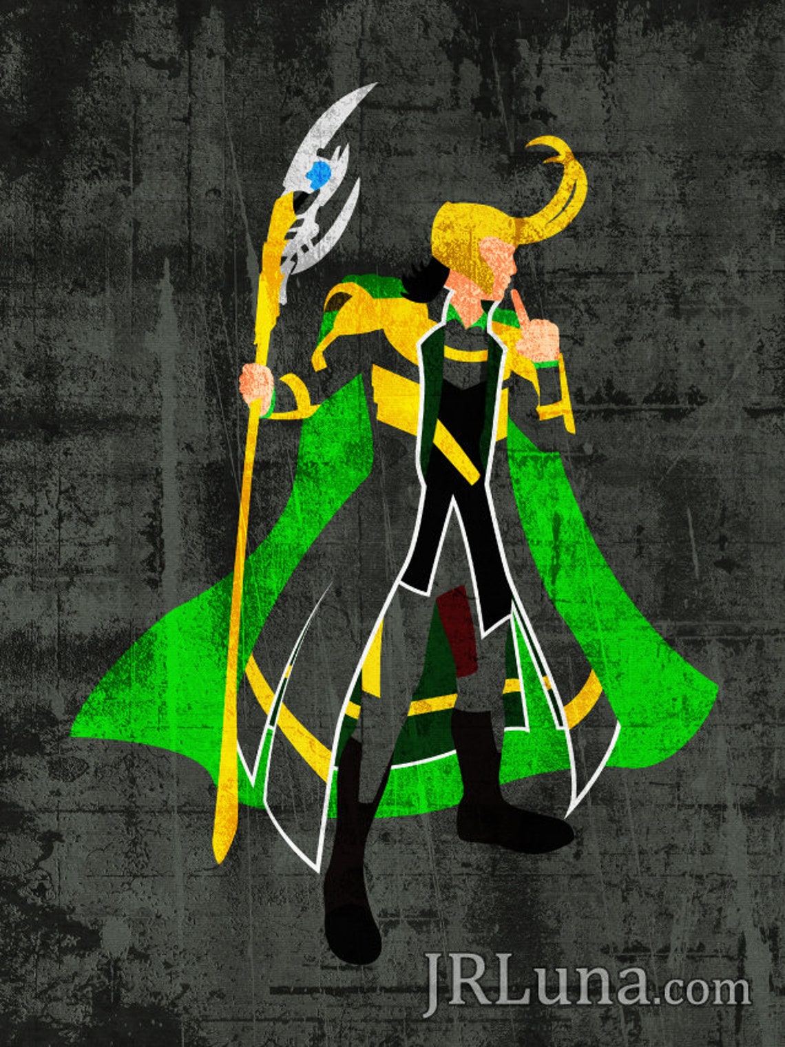 Minimalism Art Loki Print | Etsy