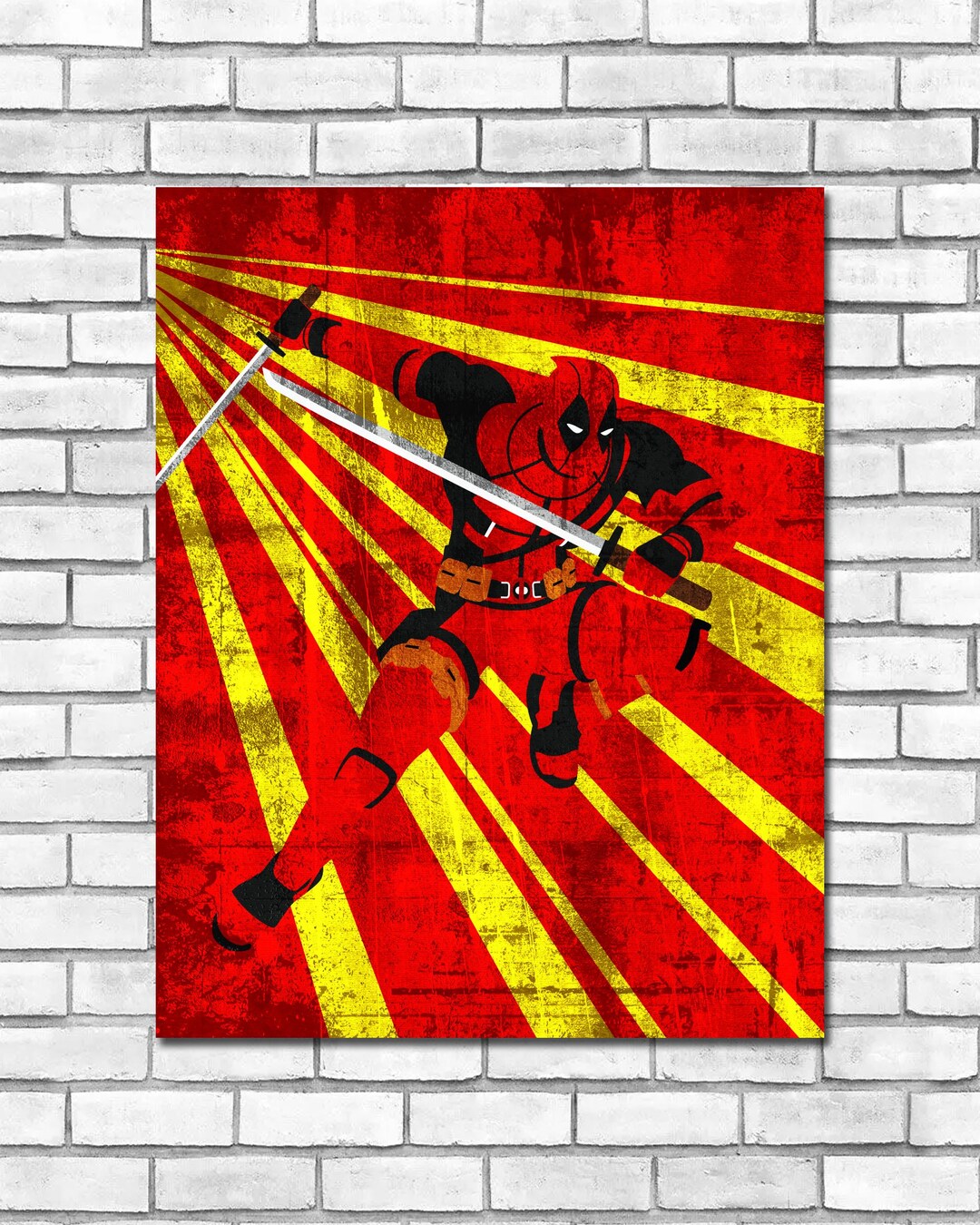 Minimalism Art - Deadpool Print - Etsy