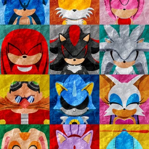 Sonic Group Print - Etsy