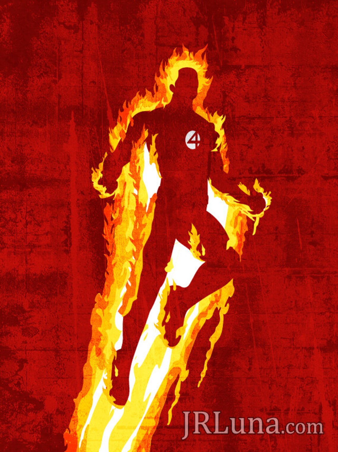 Minimalism Art Human Torch Print - Etsy