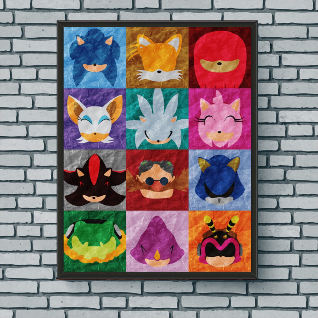 Sonic Group Print - Etsy