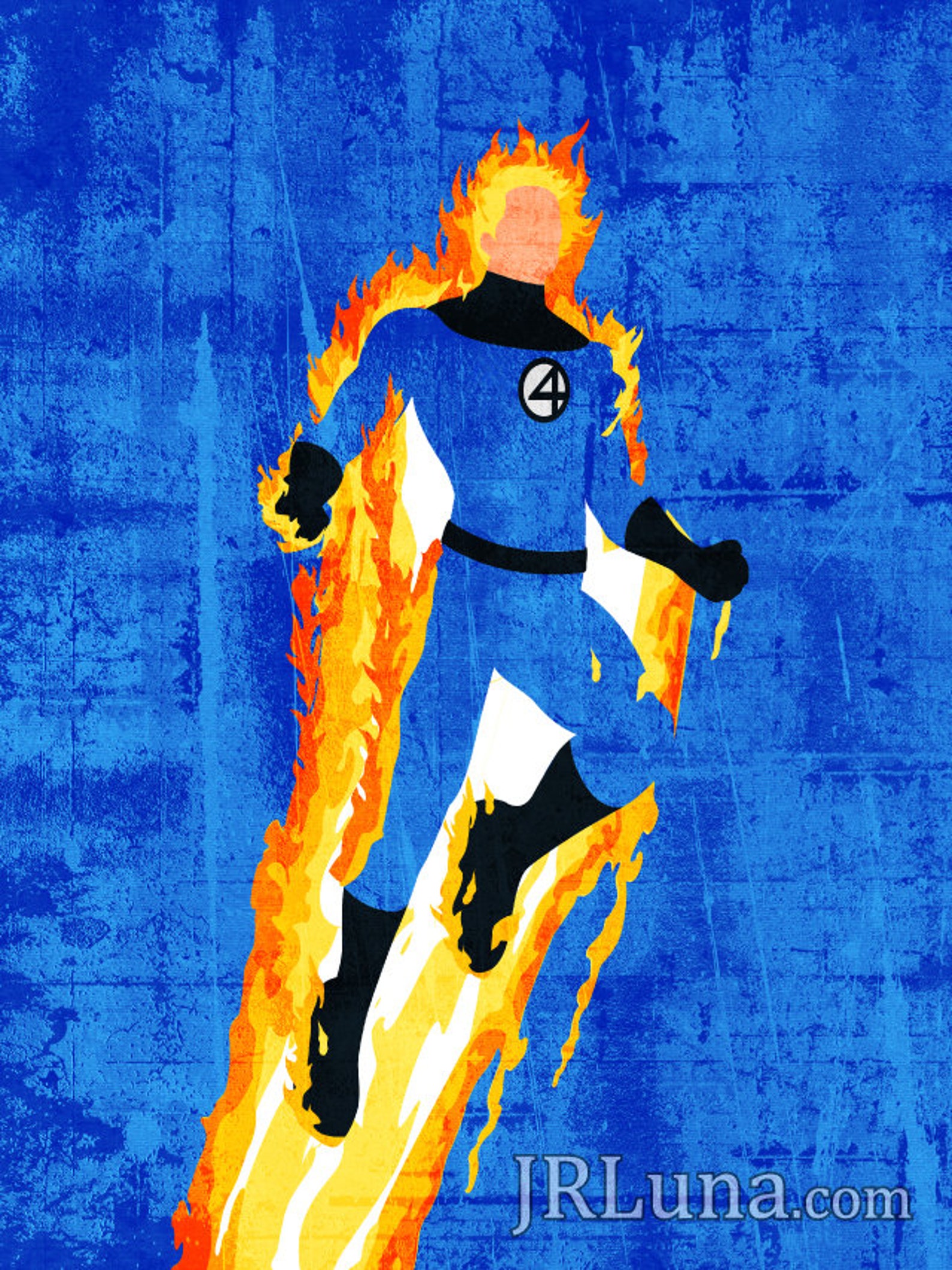 Minimalism Art Human Torch Print - Etsy