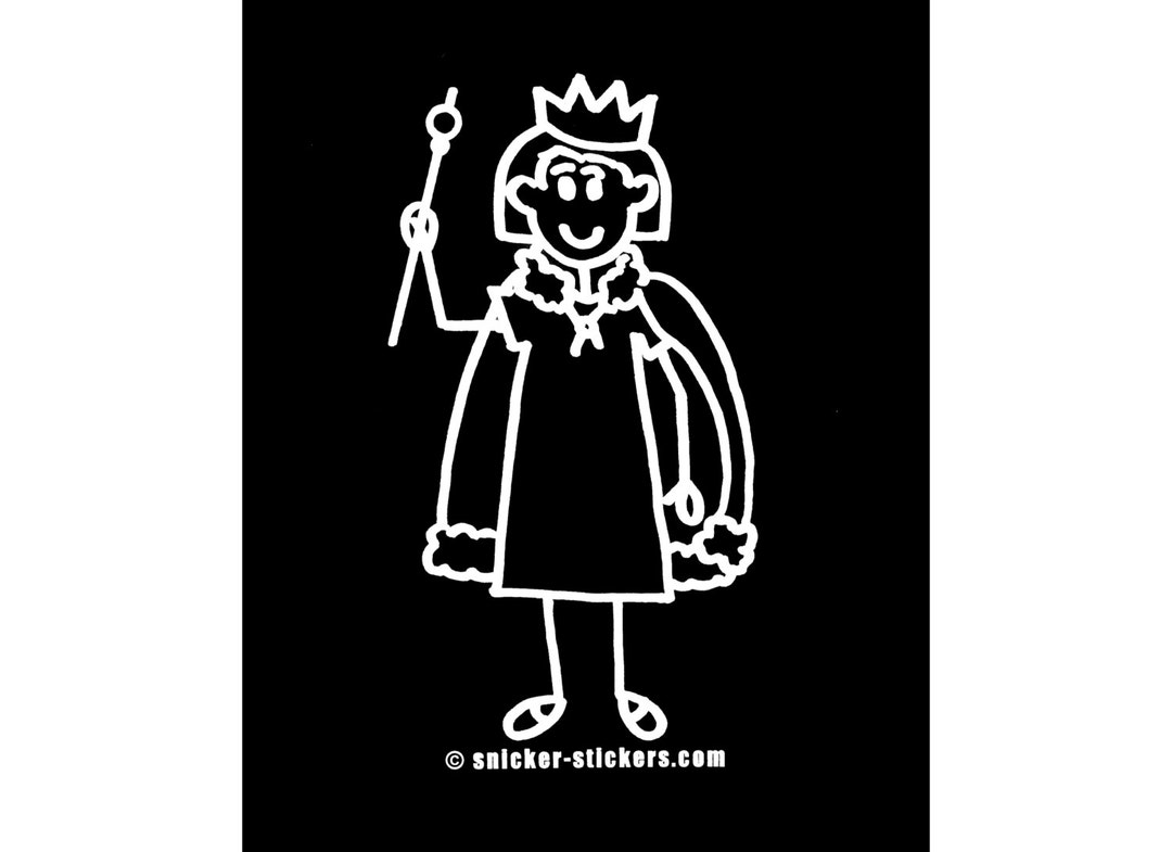 Funny Family Car Stickers GIRL PRINCESS Stick Figure Decal - Etsy
