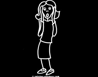 Funny Family Car Sticker MOM CHOKING DAD Stick Figure Decal - Etsy