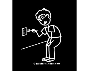 Funny Family Car Sticker MOM CHOKING DAD Stick Figure Decal - Etsy