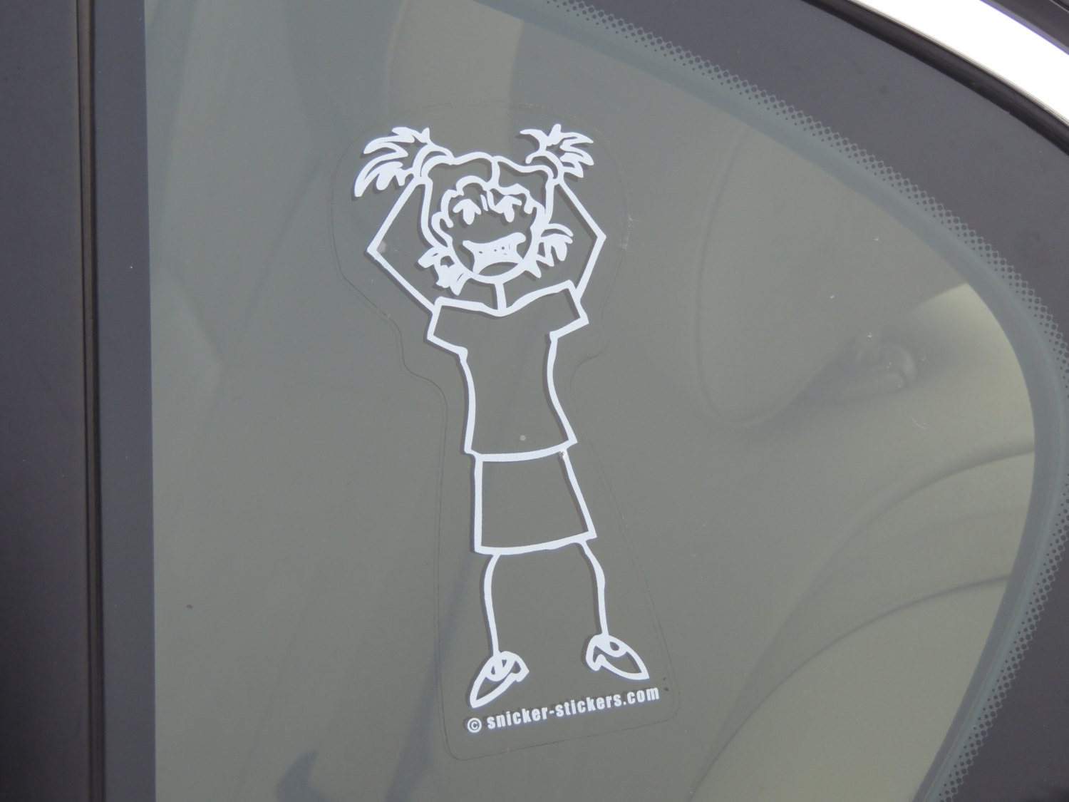 Family Car Sticker Mom PULLING HAIR OUT Stick Figure Decal - Etsy