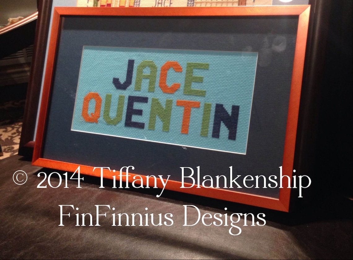 Alphabet Block Letters LARGE Counted Cross Stitch PDF - Instant ...