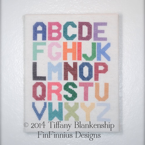 Alphabet Block Letters LARGE Counted Cross Stitch PDF - Etsy