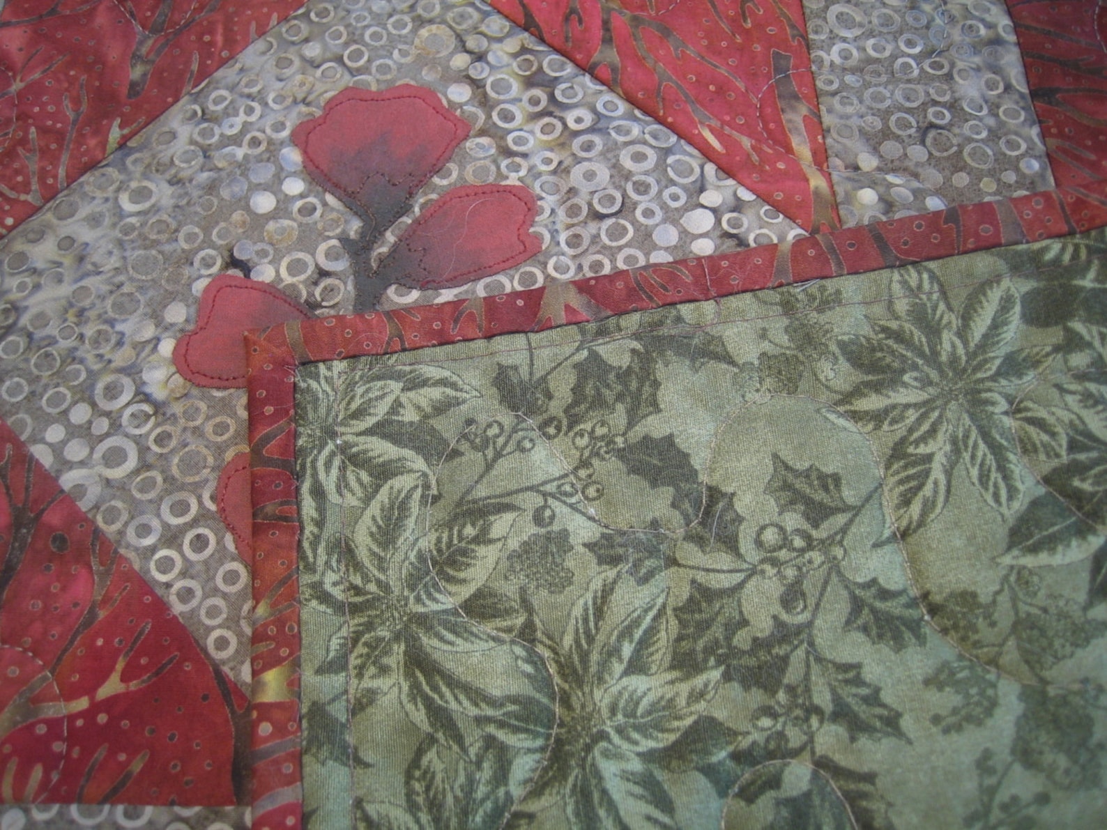 Quilted Batik Table Topper - Etsy