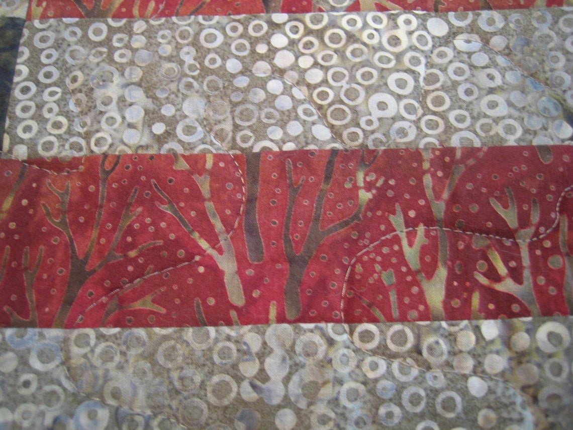 Quilted Batik Table Topper - Etsy