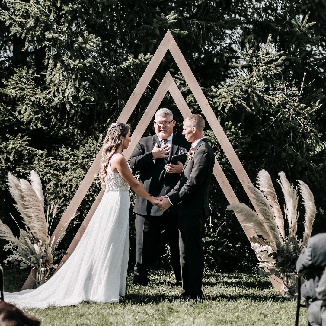 Triangle Wedding Arch DIY Plans | Build Your Own Ceremony Arch for Your ...