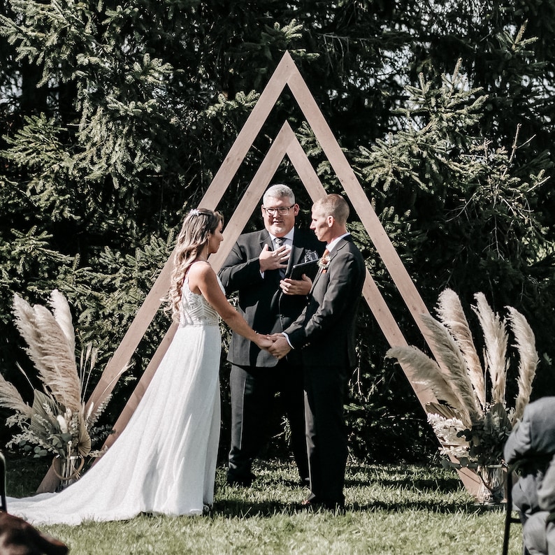 Triangle Wedding Arch DIY Plans Build Your Own Ceremony Arch for Your ...