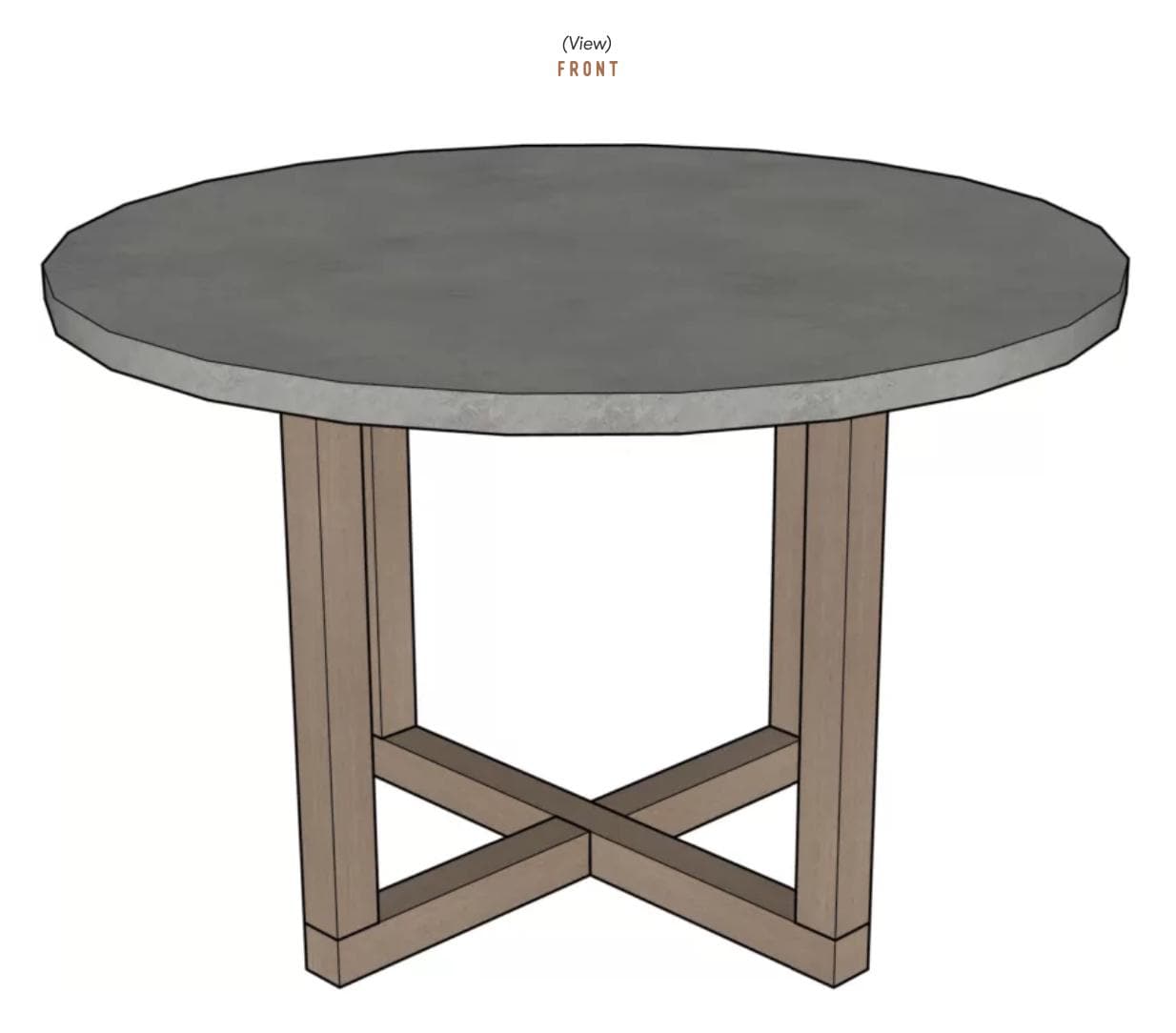 DIY Modern Round Dining Table Plans | Dining Table Plans, Woodworking ...