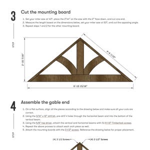 DIY Gable End Plans for 10/12 Roof Pitch (PDF Download) - Etsy