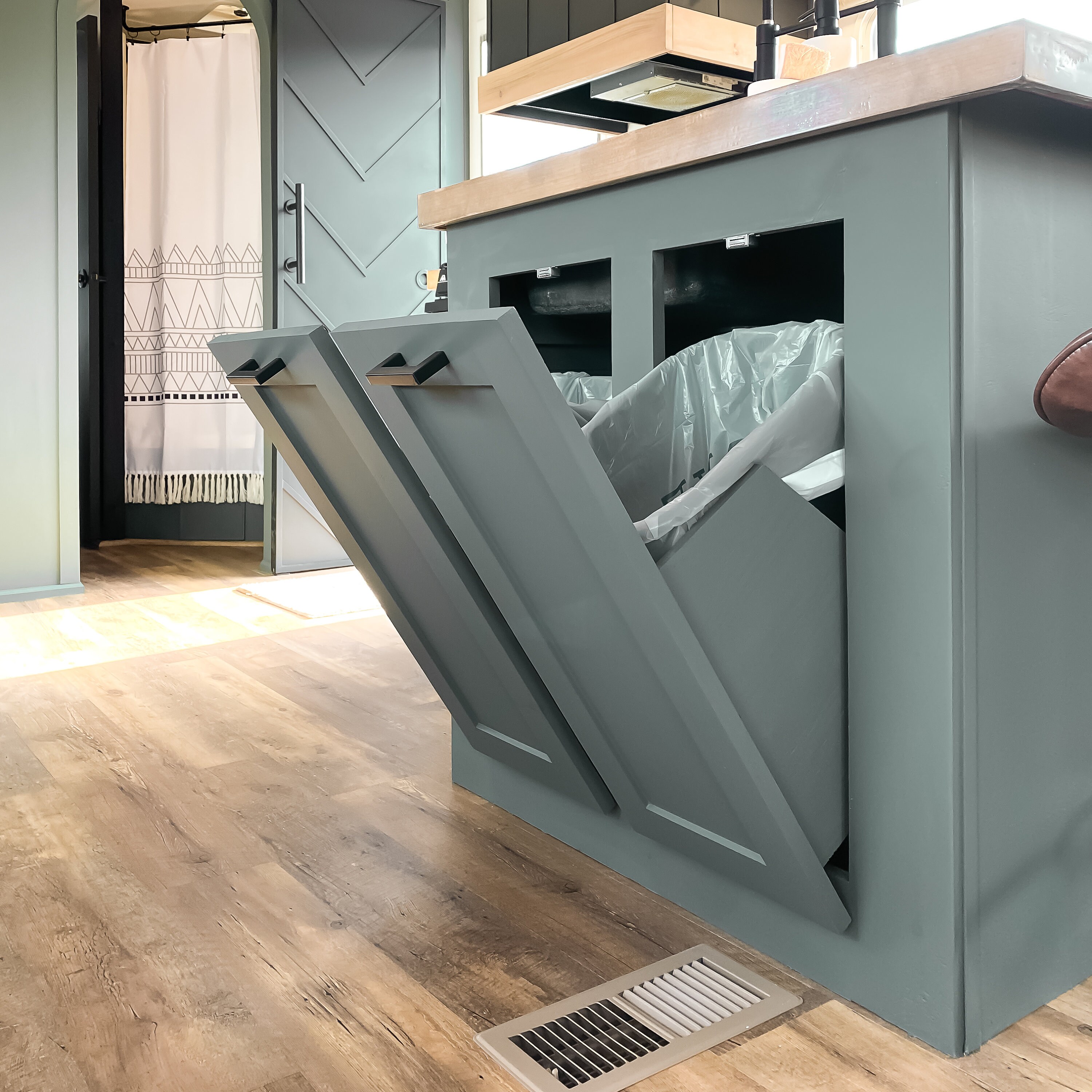 RV Tilt-out Trash Cabinet DIY Plans: Double Bin Recycling (PDF Download ...