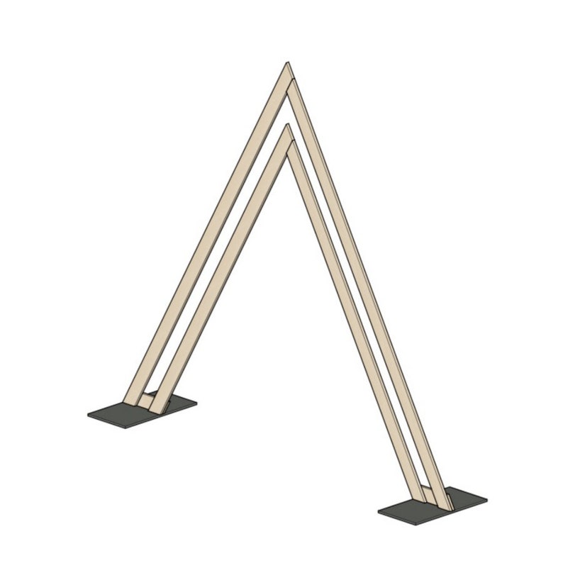Triangle Wedding Arch DIY Plans Build Your Own Ceremony Arch - Etsy