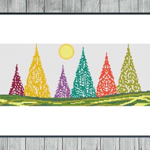 Modern Cross Stitch Pattern / PDF Chart Instant Download / - Etsy