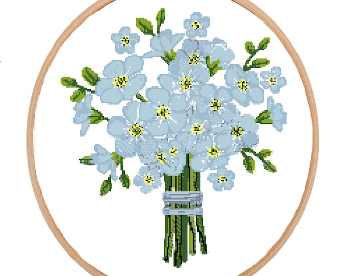 Forget Me Not PDF Chart by Northern Expressions Needlework - Etsy Canada