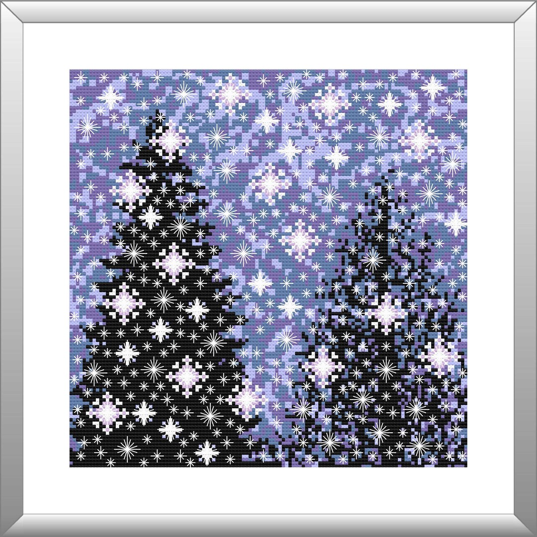 Snowstorm Cross Stitch Pattern / Cross Stitch / PDF Chart Instant ...