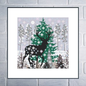 Winter Scene Cross Stitch Pattern / Cross Stitch / PDF Chart Instant ...
