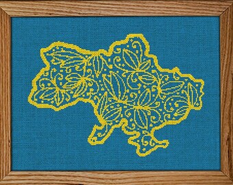 Lace Map of Ukraine - Etsy