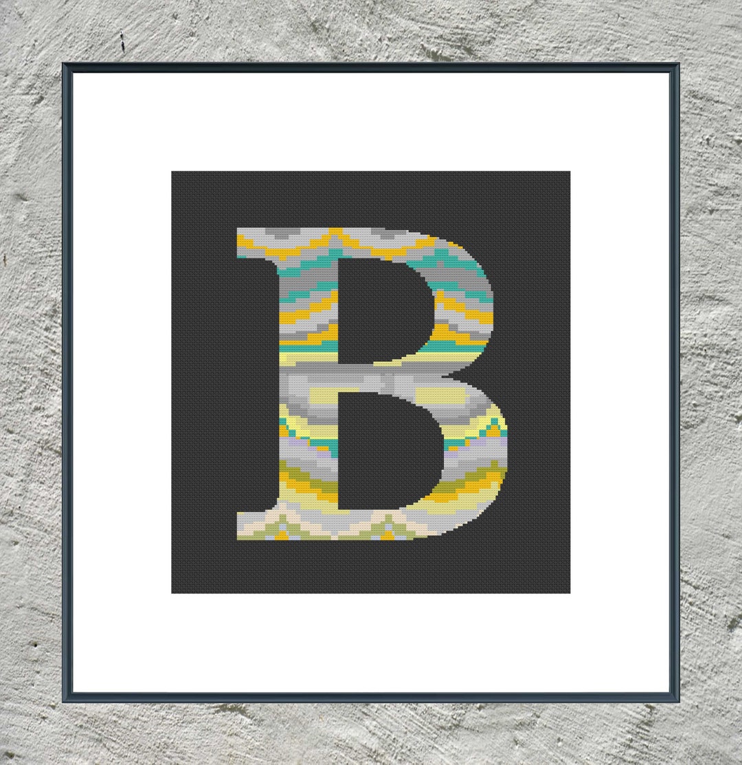 Letter B Cross Stitch Pattern, Alphabet DIY (PDF Chart) - Etsy Canada