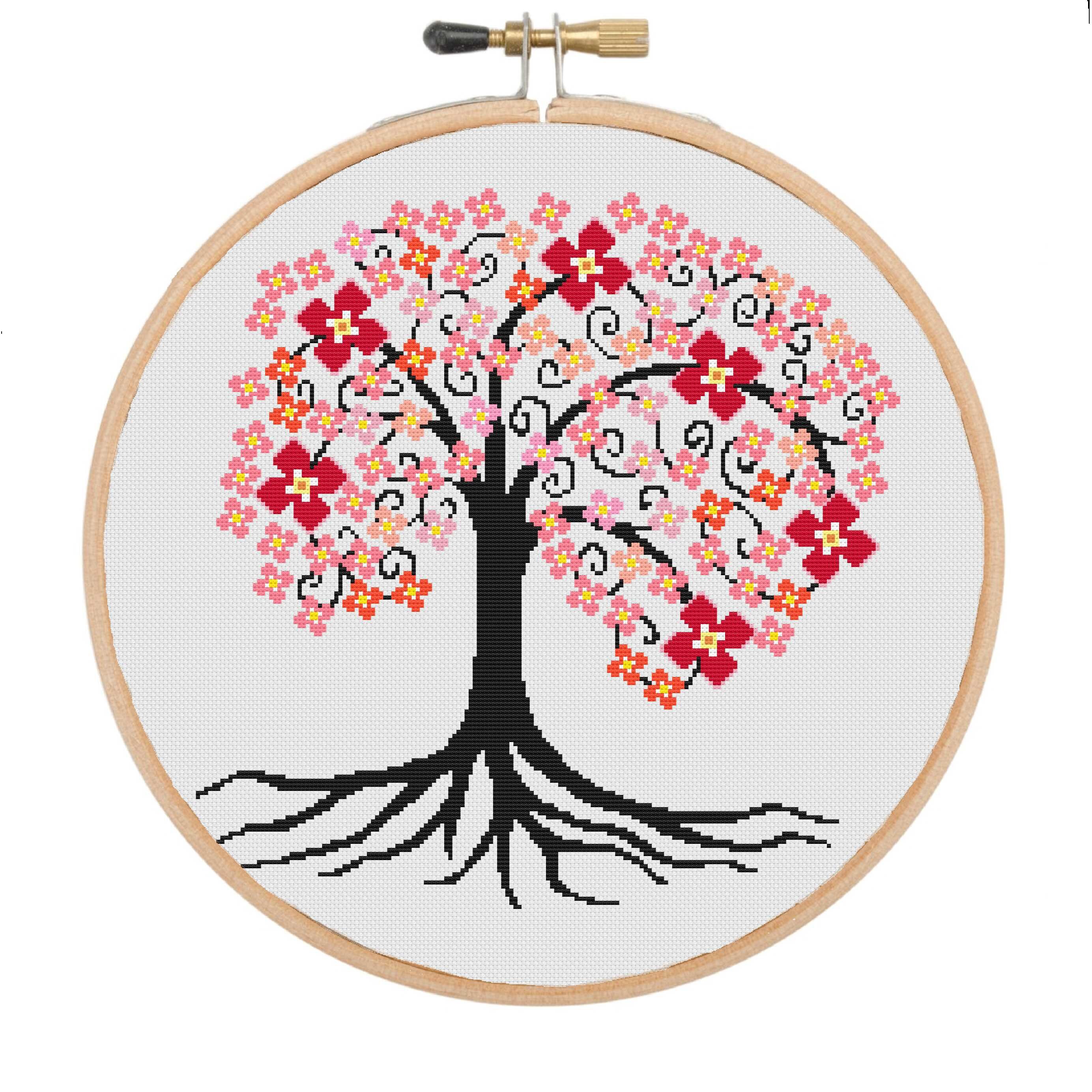 Tree Modern Cross Stitch Pattern / PDF Chart Instant Download - Etsy Canada