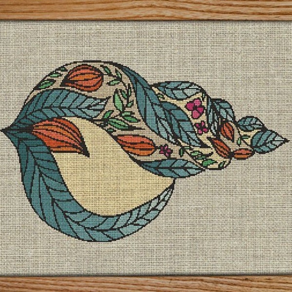 Seashell Cross Stitch - Etsy