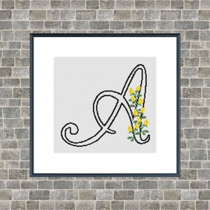 Letter a Cross Stitch Pattern / PDF Chart Instant - Etsy