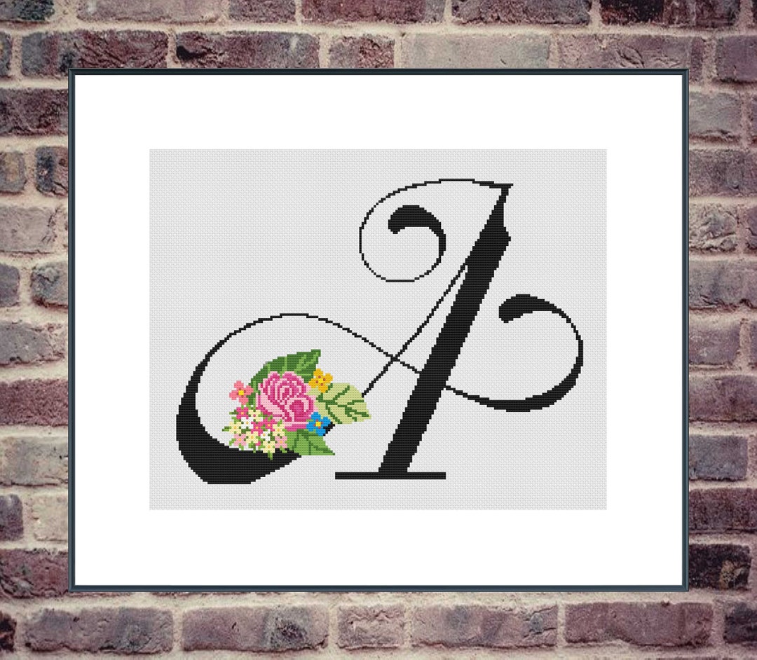 Alphabet Letter ''A'' Counted Cross Stitch / Alphabet Cross Stitch ...