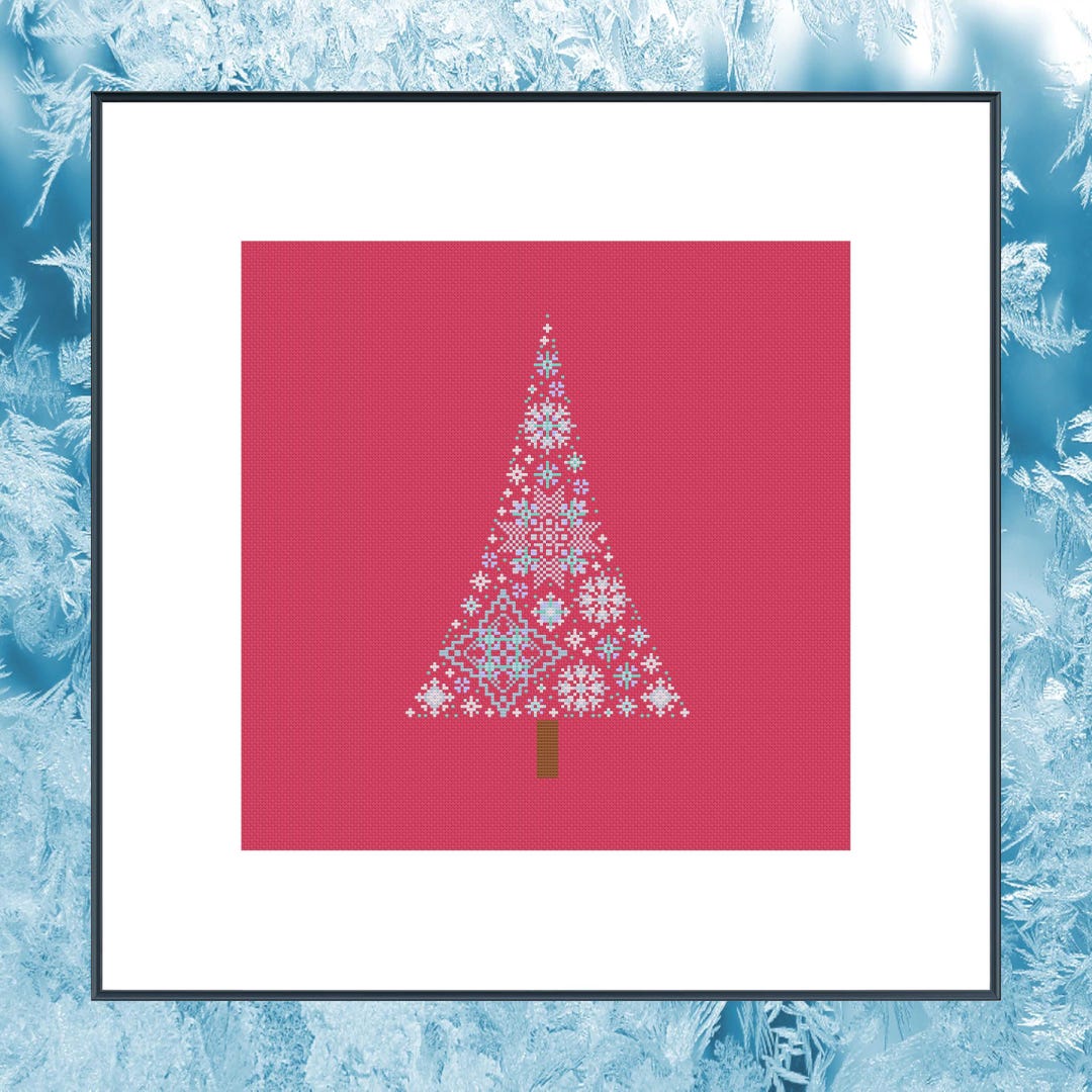 Snowflake Tree Cross Stitch Pattern / Cross Stitch / PDF Chart Instant ...