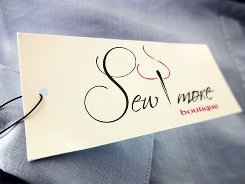 Needlework Sewing Logo, Sew Business Logo and Watermark, Retro Logo ...