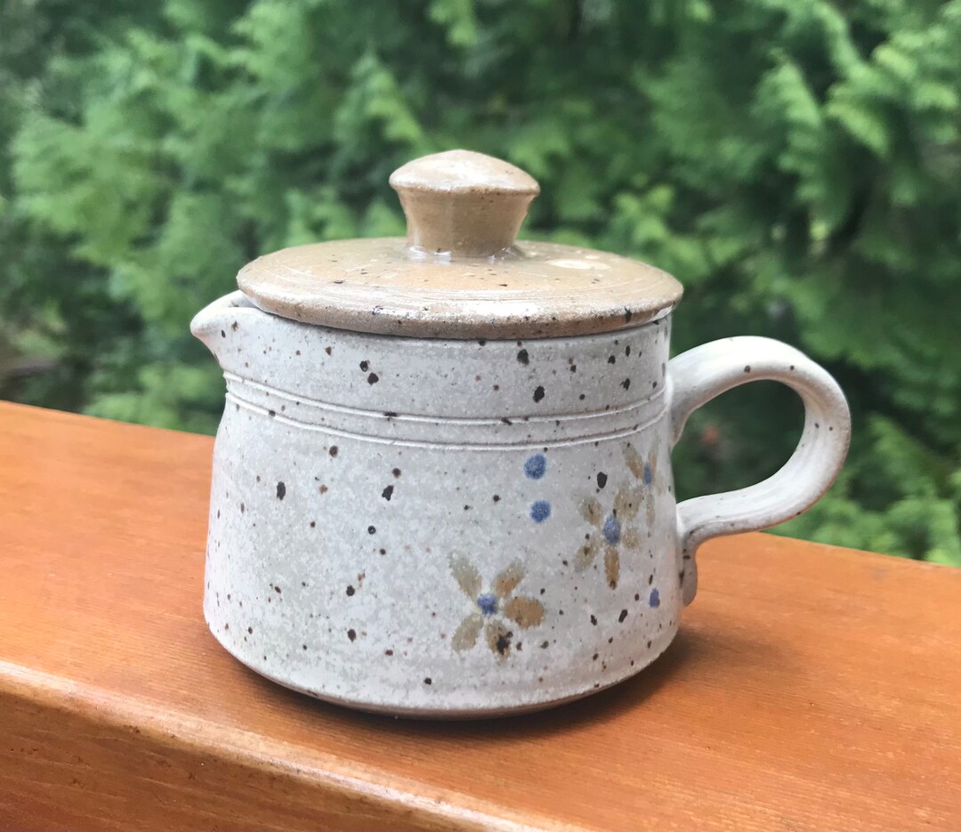 Ceramic Container With Lid, Handmade Pourer, Pottery Container, Pottery ...