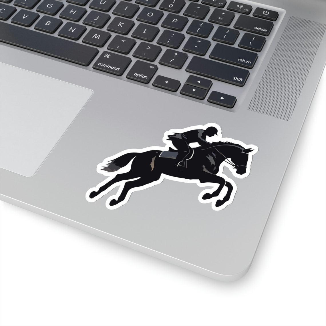 Equestrian Horse Jumping Vinyl Sticker, Water Bottle Decal, Laptop ...